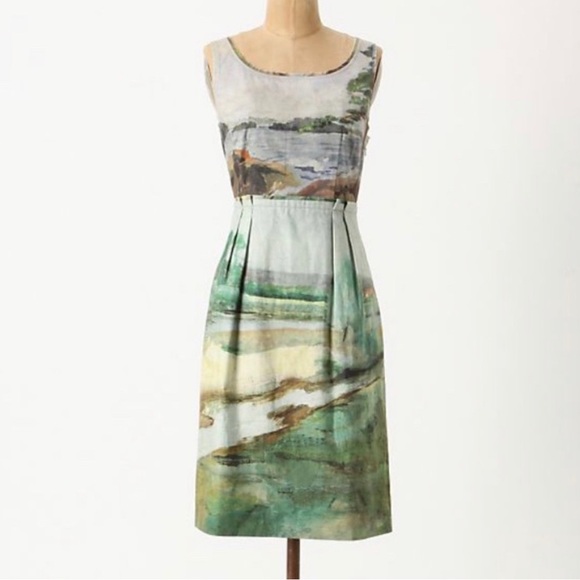 Odille | Dresses | Odille Artists Rendering Landscape Aline Midi Party ...